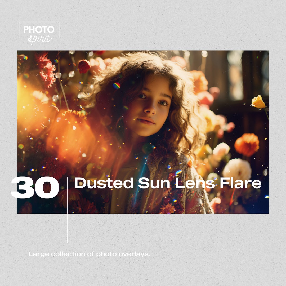Dusted Sun Lens Flare Effect Photo Overlays: Add a Warm, Radiant Glow to Your Photography, Adobe ...