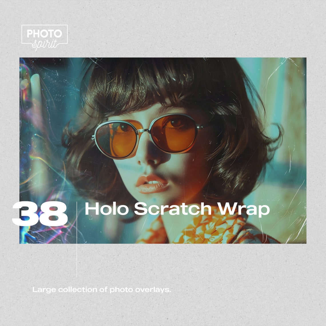 Holo Scratch Photo Overlays: 38 Unique Textures (photoshop Actions) - Etsy