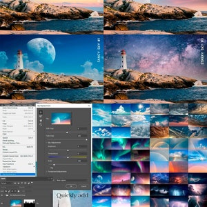 Photoshop Sky Overlays: Starry Night, Aurora, Sunset (72 Jpgs) - Etsy