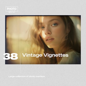 Vintage Vignettes Photo Effect Overlay Collection: Classic Sepia, Light ...