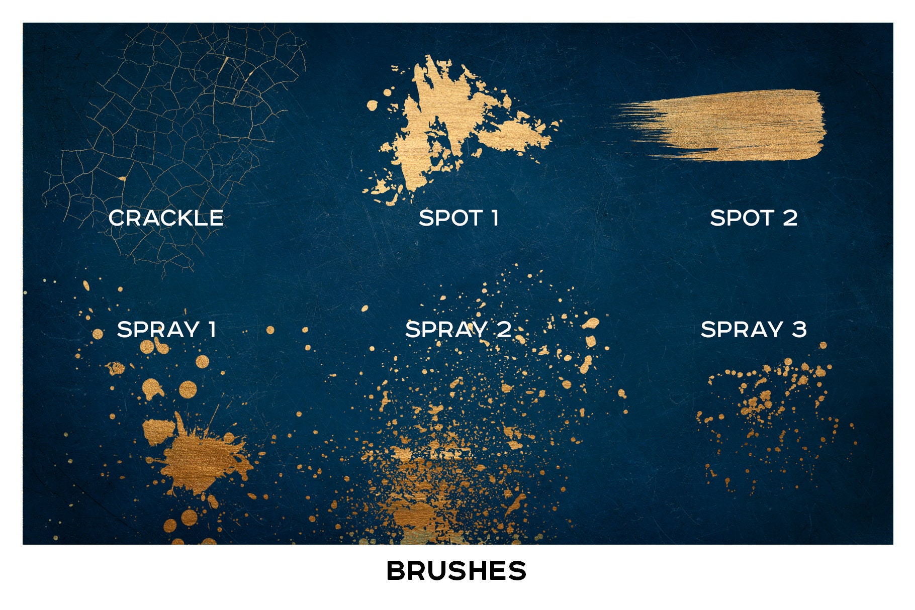 Golden Patina Photo Effect: Vintage Textures, Brushes (PSD Template) - Etsy