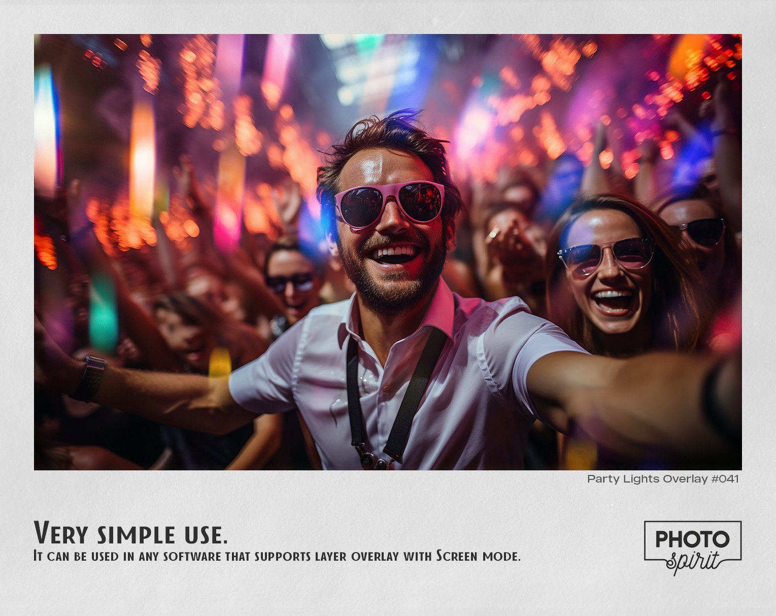 Party Lights Photo Overlays, Photoshop Actions (digital Download) - Etsy