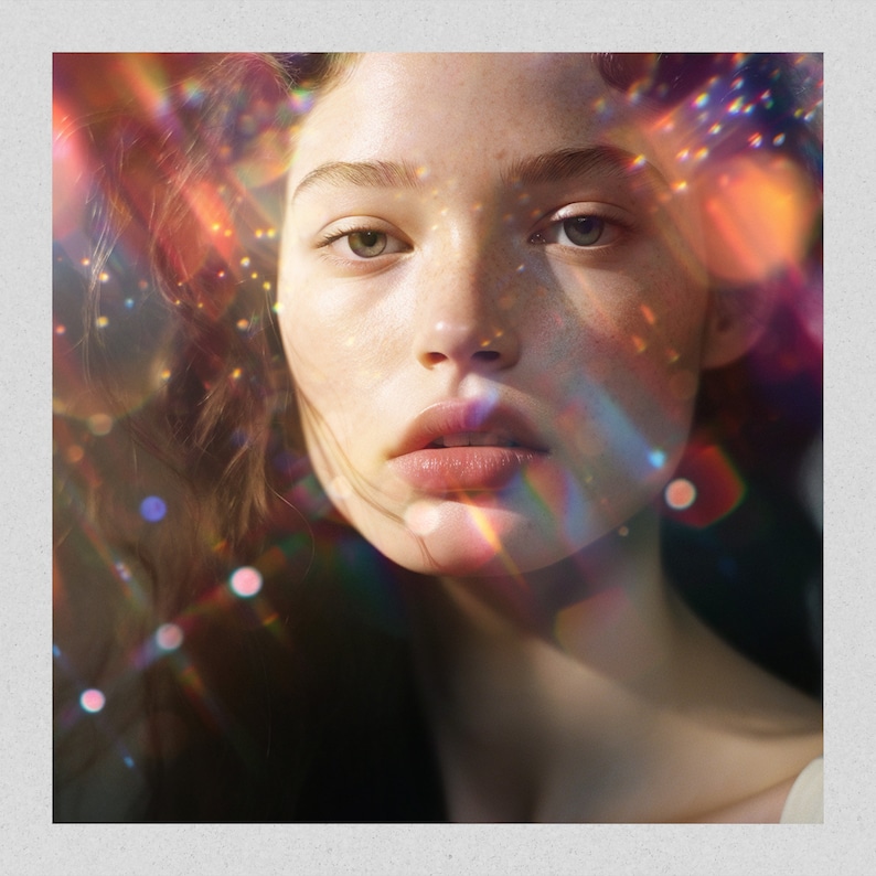 Glitter Rainbow Glow Photo Overlays: Sparkling Effects (42 JPG, Actions ...