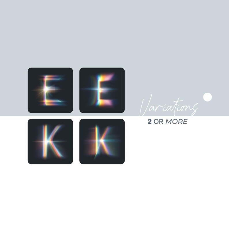 Rainbow Alphabet Overlays: Prismatic Letters, Numbers, Symbols (PNG ...