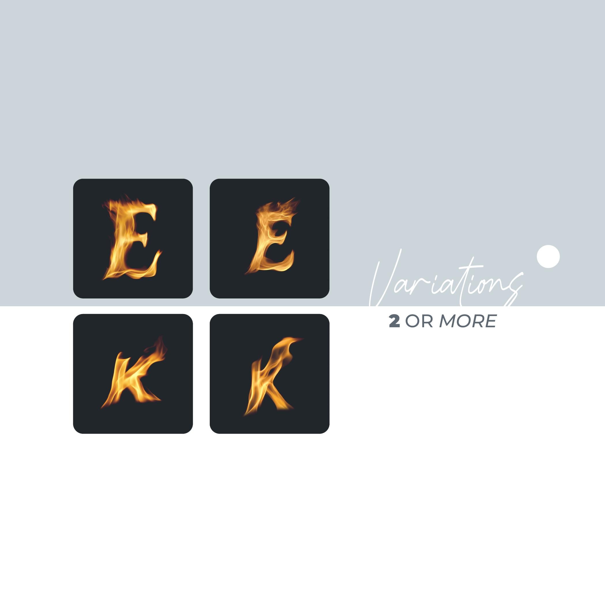 Fiery Alphabet Overlays: Flame Text Effects (PNG & JPEG) - Etsy