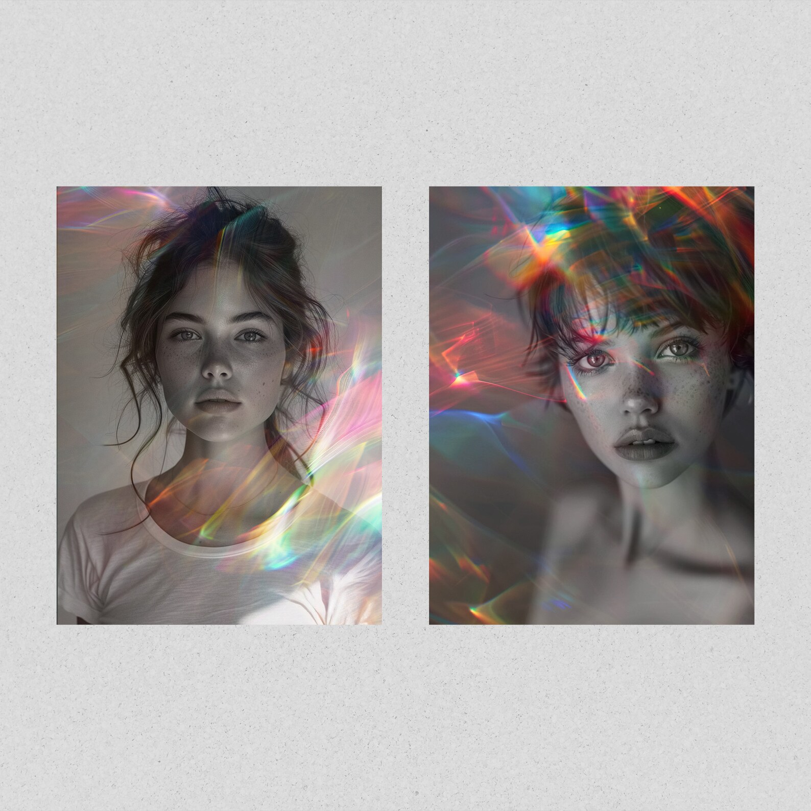 Prismatic Diffraction Photo Overlays: Vibrant Effects (JPG, ATN, PDF ...