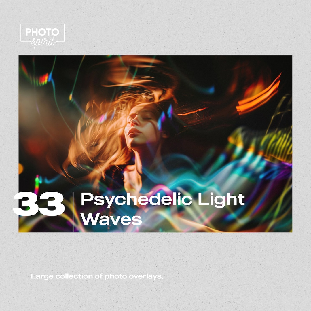 Psychedelic Light Waves Overlays - Transform Photos With Stunning ...