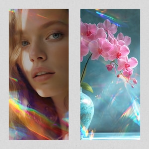 Prismatic Diffraction Photo Overlays: Vibrant Effects (JPG, ATN, PDF ...