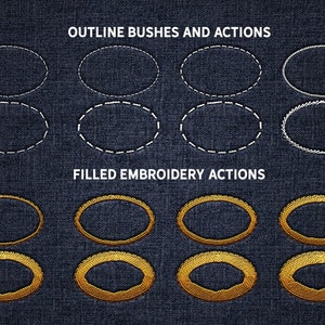Realistic Embroidery Effect: Photoshop Actions, Stitch Brushes - Etsy