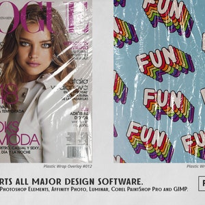 Plastic Wrap Effect Overlays for Photoshop (JPG & PNG) - Etsy