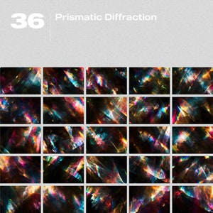 Prismatic Diffraction Photo Overlays: Vibrant Effects (JPG, ATN, PDF ...