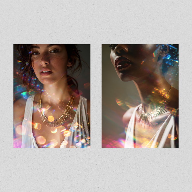 Glitter Rainbow Glow Photo Overlays: Sparkling Effects (42 JPG, Actions ...
