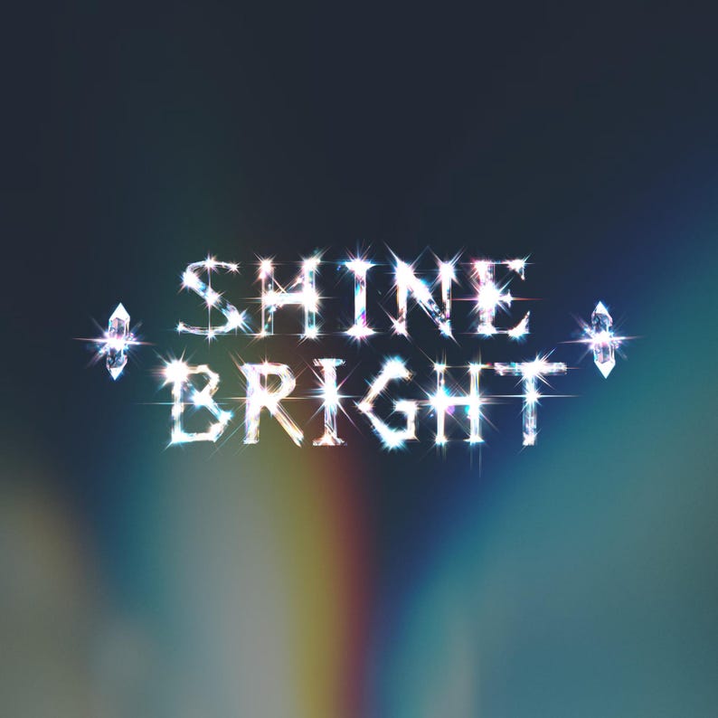 Flare Prism Shine Letter Overlays: Light Effect Alphabet (PNG & JPEG ...