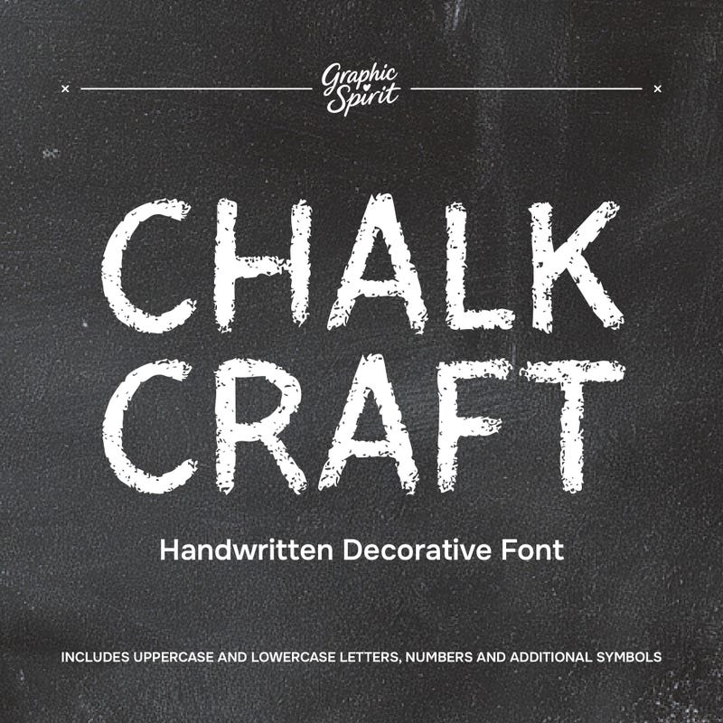 Vintage Chalk Font - Etsy