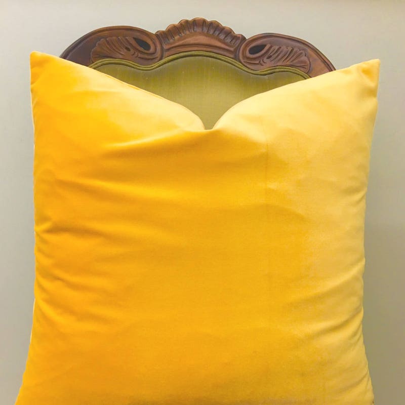 Yellow Pillow - Etsy