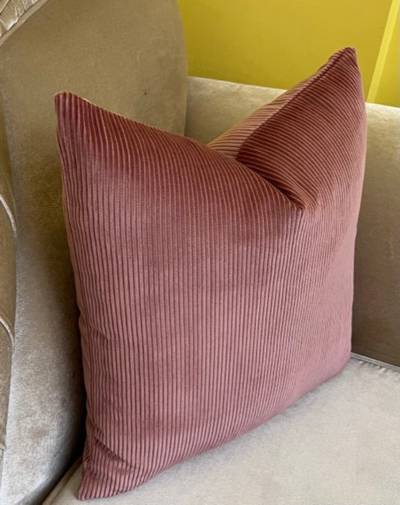 Luxury Rose Pink Velvet Pillow Cover Throw Pillow Pink - Etsy