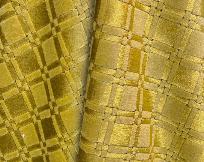 Dark Gold Velvet Upholstery Fabric Gold Velvet Fabric With Leaf Design ...