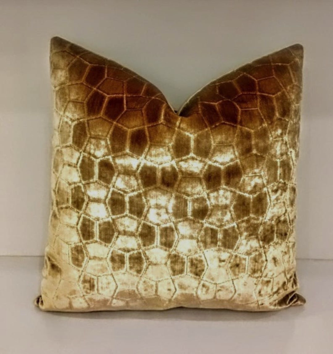 Luxury Bronze Velvet Pillow Cover Bronze Pillows Decorative - Etsy UK