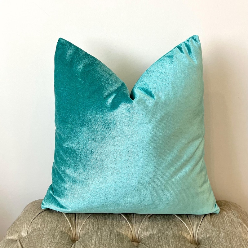 Turquoise Pillow - Etsy
