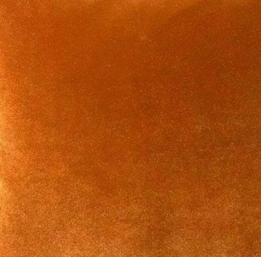 Burnt Orange Velvet Curtains, Luxury Handmade Designer Drape Curtains ...