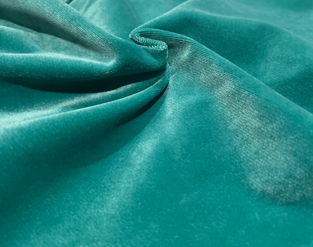 Luxury Turquoise Upholstery Velvet Fabric, Turquoise Blue Fabric ...