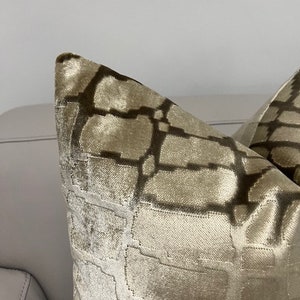 Luxury Light Bronze Pillow Cover, Bronze Velvet Pillow, Decorative ...