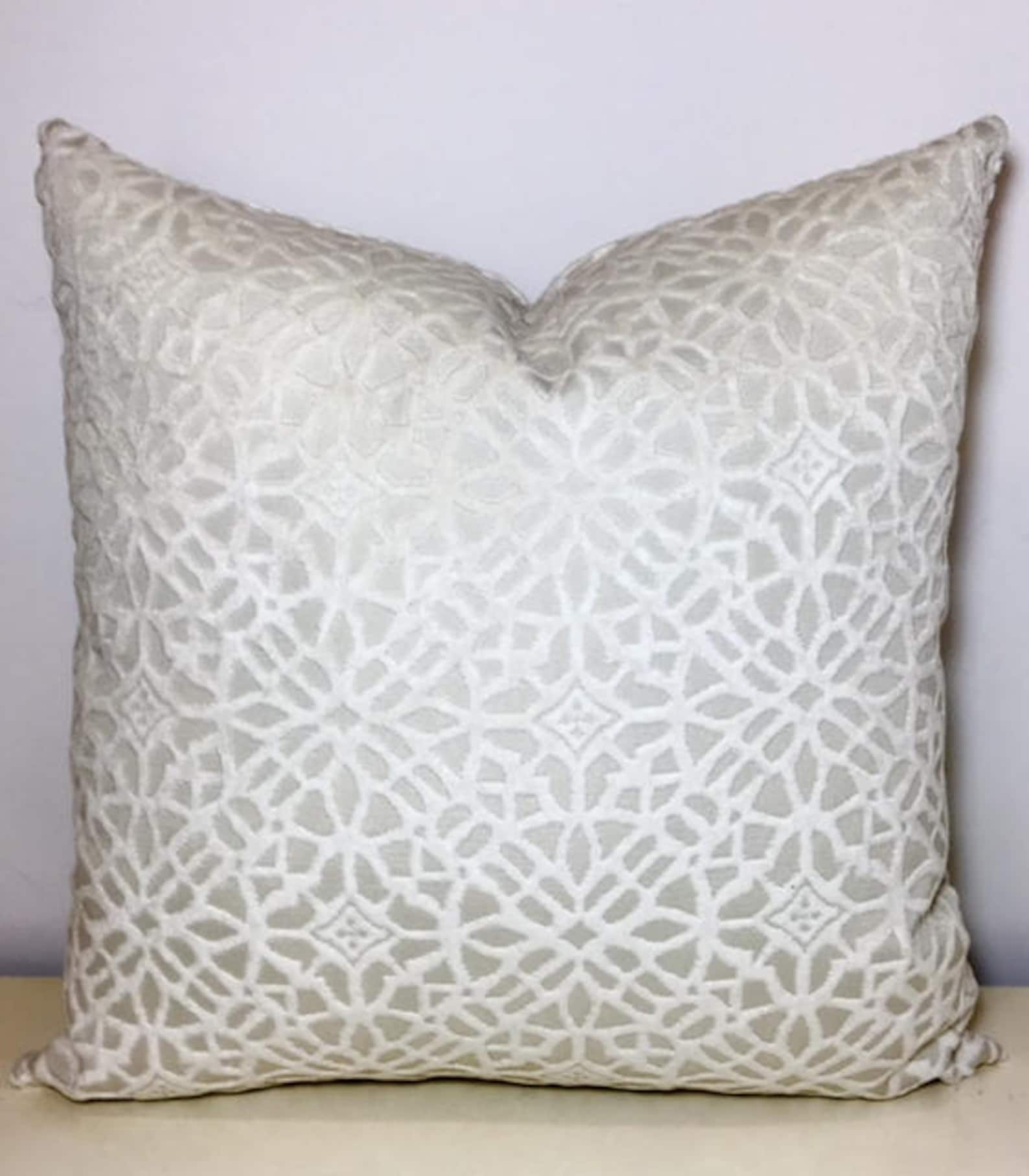 Cream Velvet Pillow Cover Cream Pillows Velvet Pillow - Etsy
