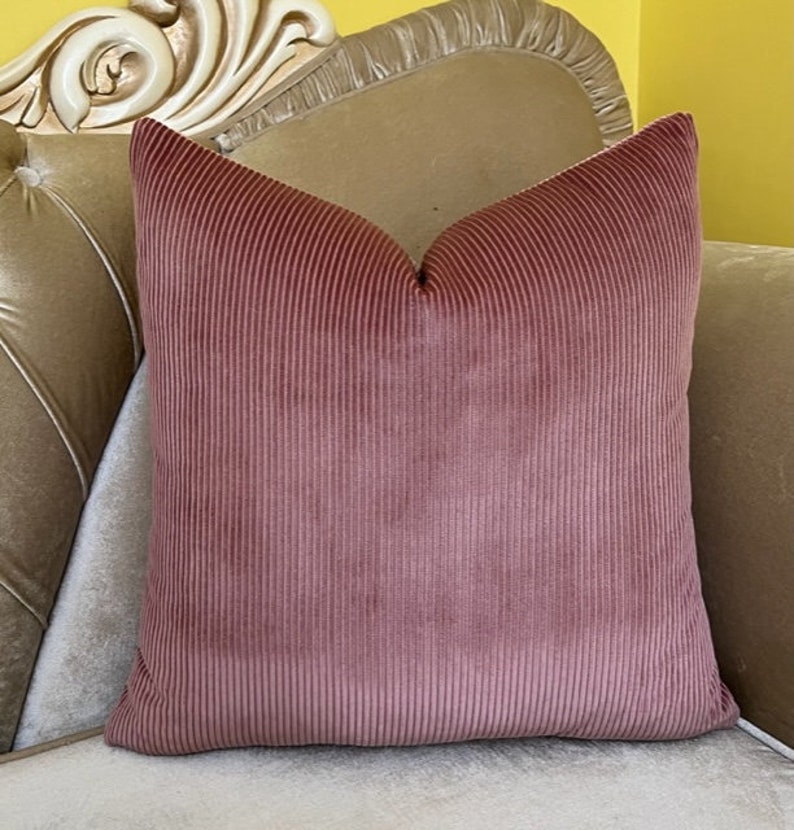 Luxury Rose Pink Velvet Pillow Cover Throw Pillow Pink - Etsy