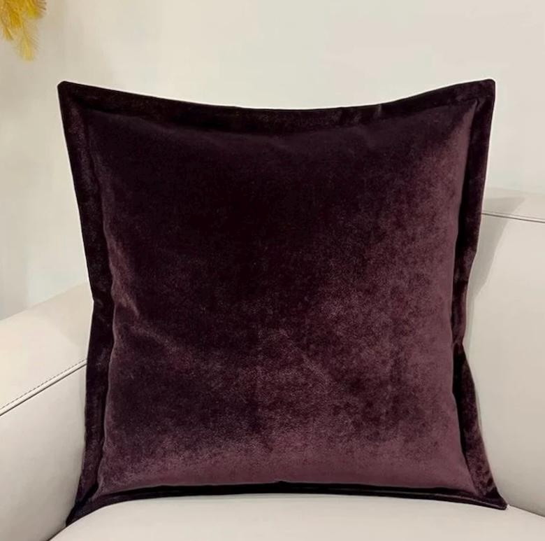 Dark Plum Velvet Fabric: Luxury Upholstery, Drapery - 55" Wide - Etsy