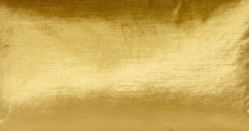 Gold Velvet Upholstery Fabric: Luxury Designer Pillow, Curtain ...