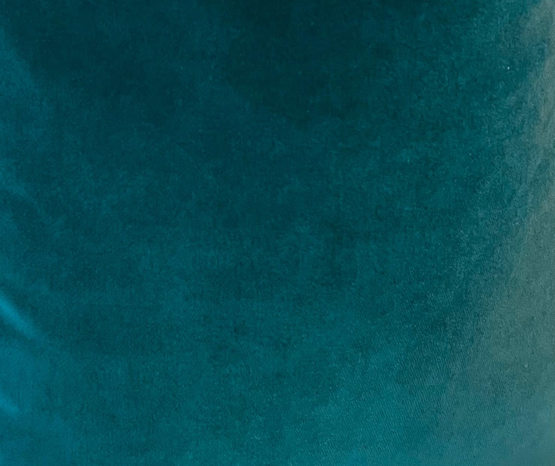 Luxury Teal Blue Upholstery Fabric Blue Velvet Fabric by the Yard ...
