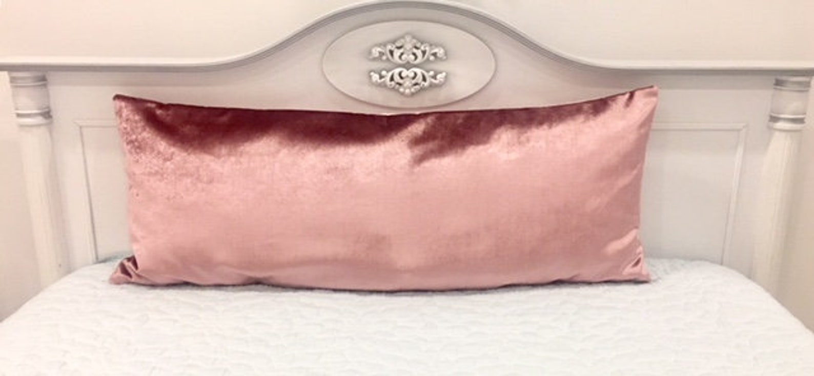 Double-sided Rose Pink Velvet Bed Runner: Handmade Bed Scarf - Etsy