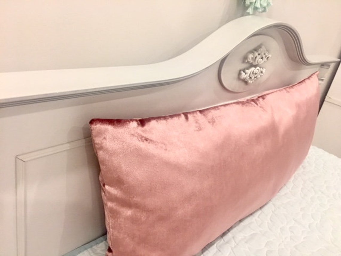 Double-sided Rose Pink Velvet Bed Runner: Handmade Bed Scarf - Etsy