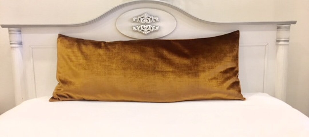 Dark Bronze Velvet Pillow Cover, Lumbar Pillow Case, Luxury Decorative ...