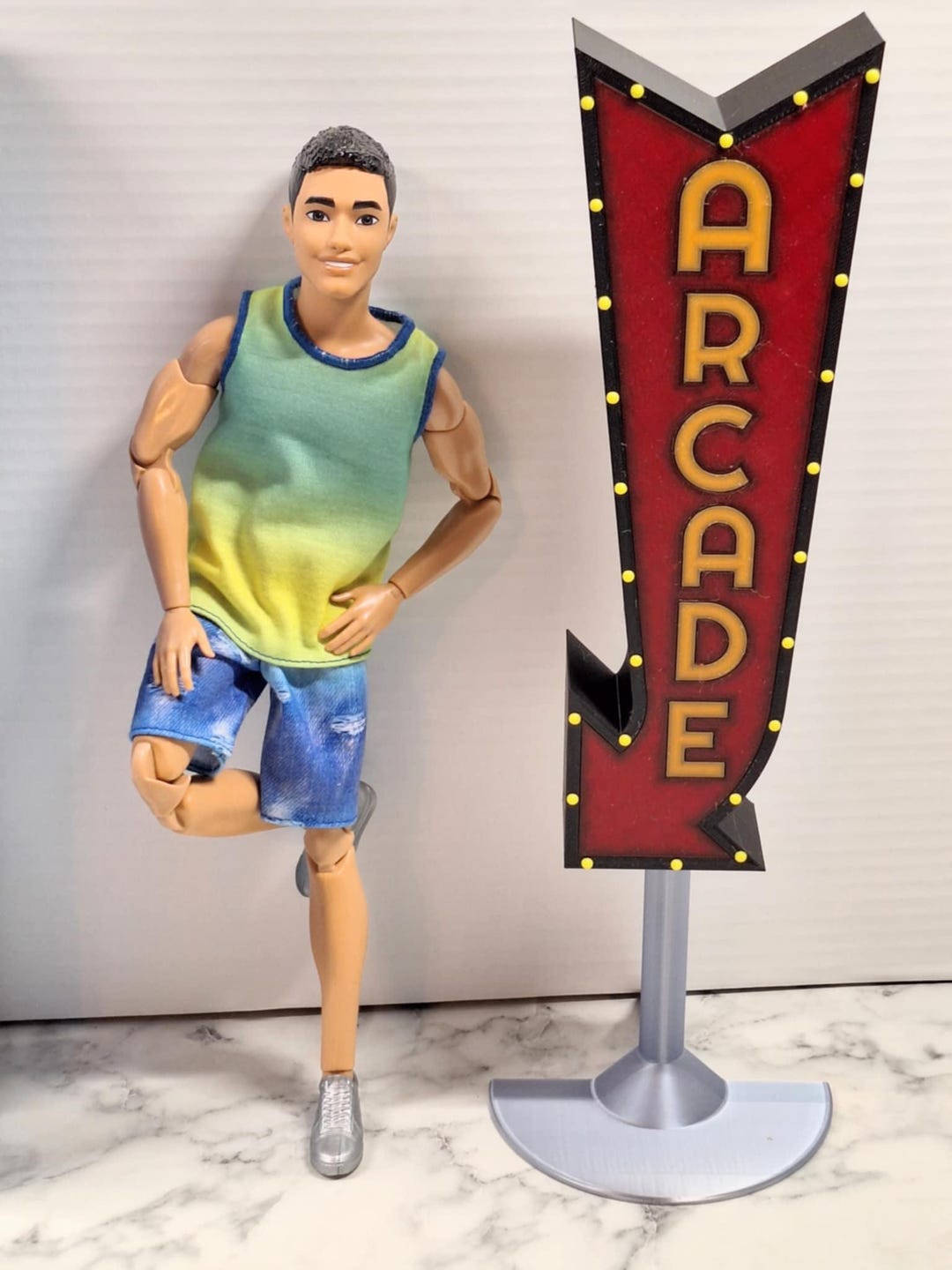 1:6 Scale Arcade Sign for Your Barbie Size Game Room - Etsy