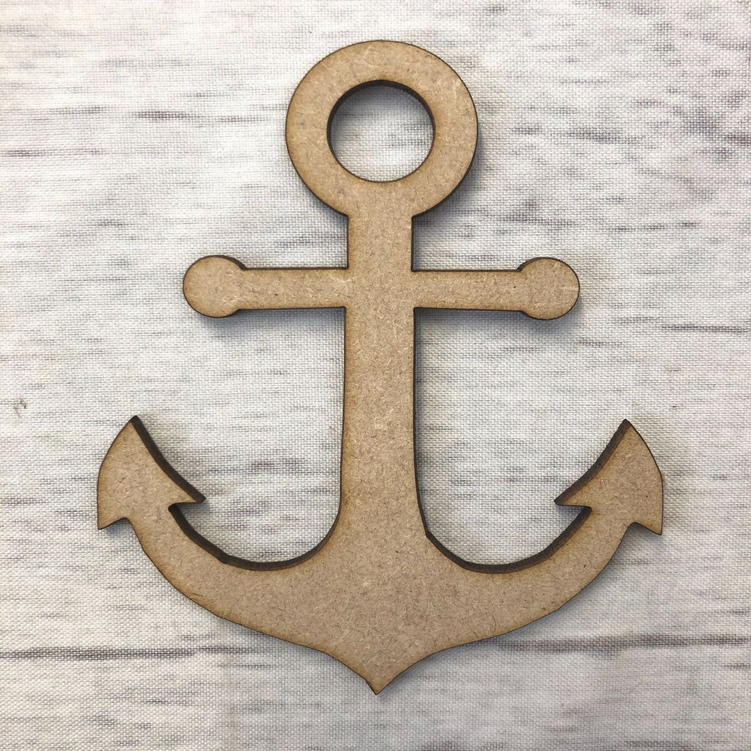 Ships Anchor 2 MDF Wood Base Wooden Blank Craft - Etsy UK