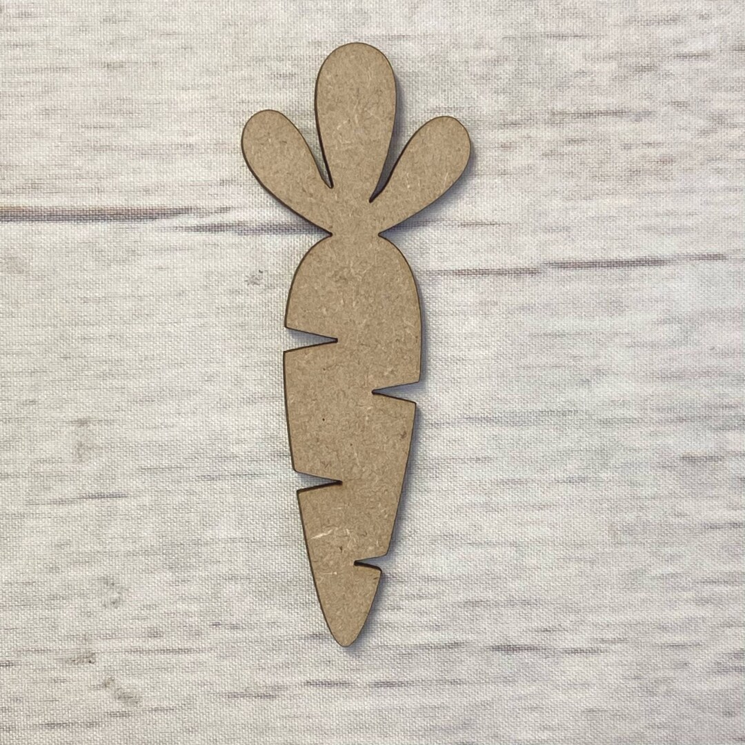 Carrot 2 MDF Wood Base Wooden Blank Craft - Etsy UK
