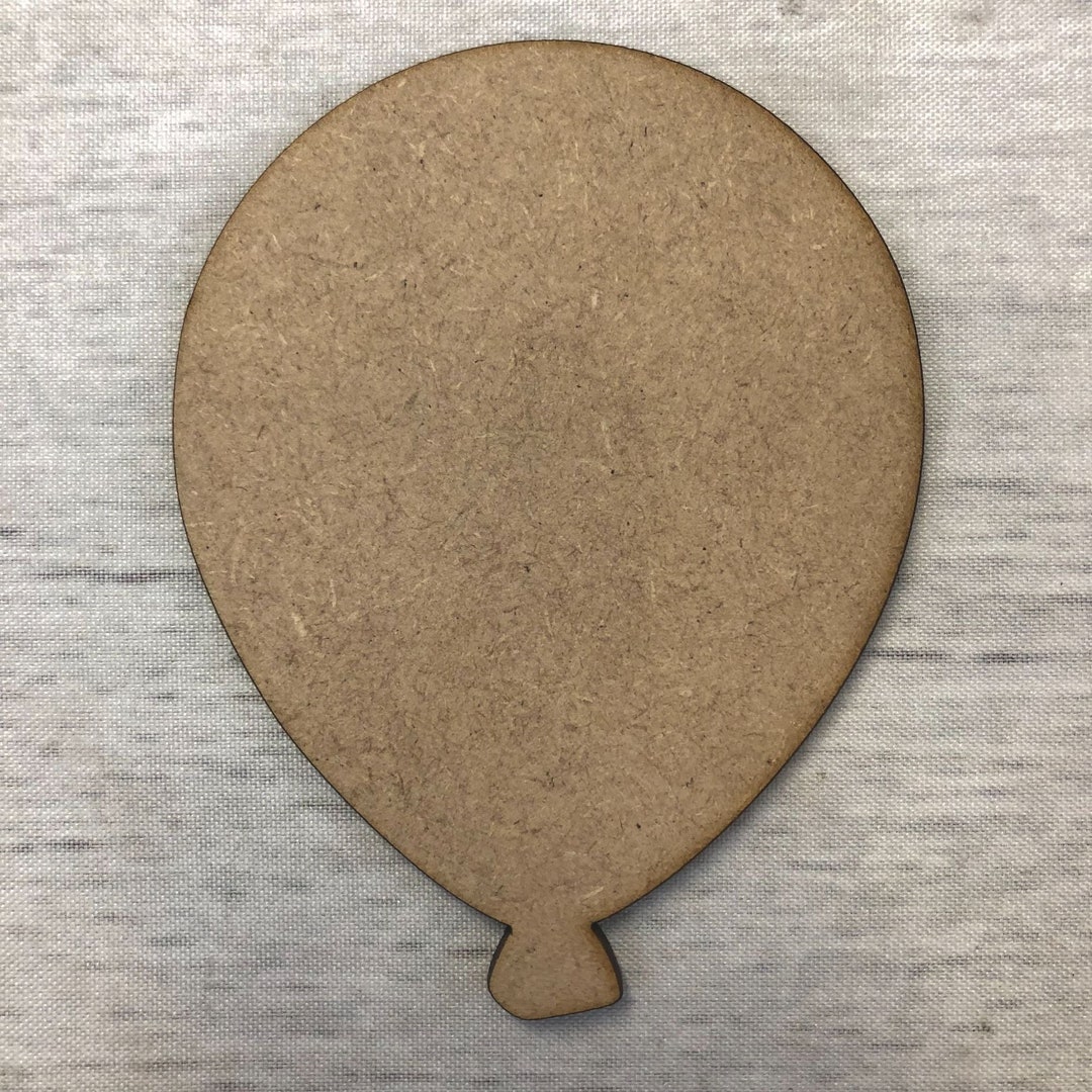 Balloon MDF Wood Base Wooden Blank Craft - Etsy