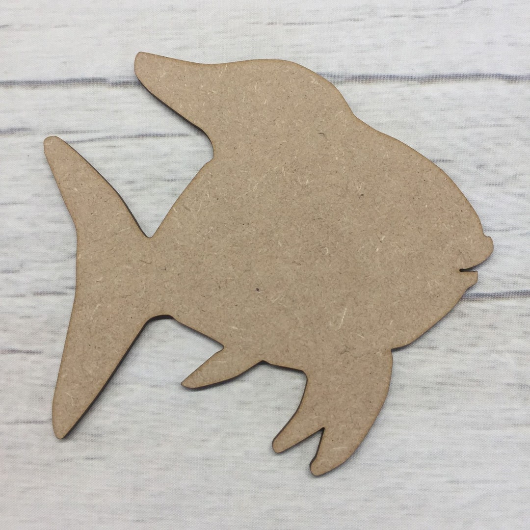 Fish 1 Tropical Fish MDF Wood Animals Base Wooden Blank Craft - Etsy