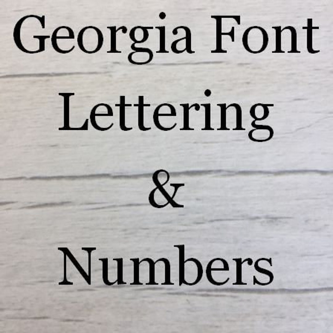 Georgia Font Letters Words and Names MDF Wood Base Wooden Blank Craft ...