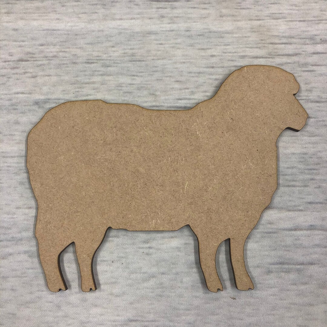 Sheep MDF Wood Animals Base Wooden Blank Craft - Etsy UK
