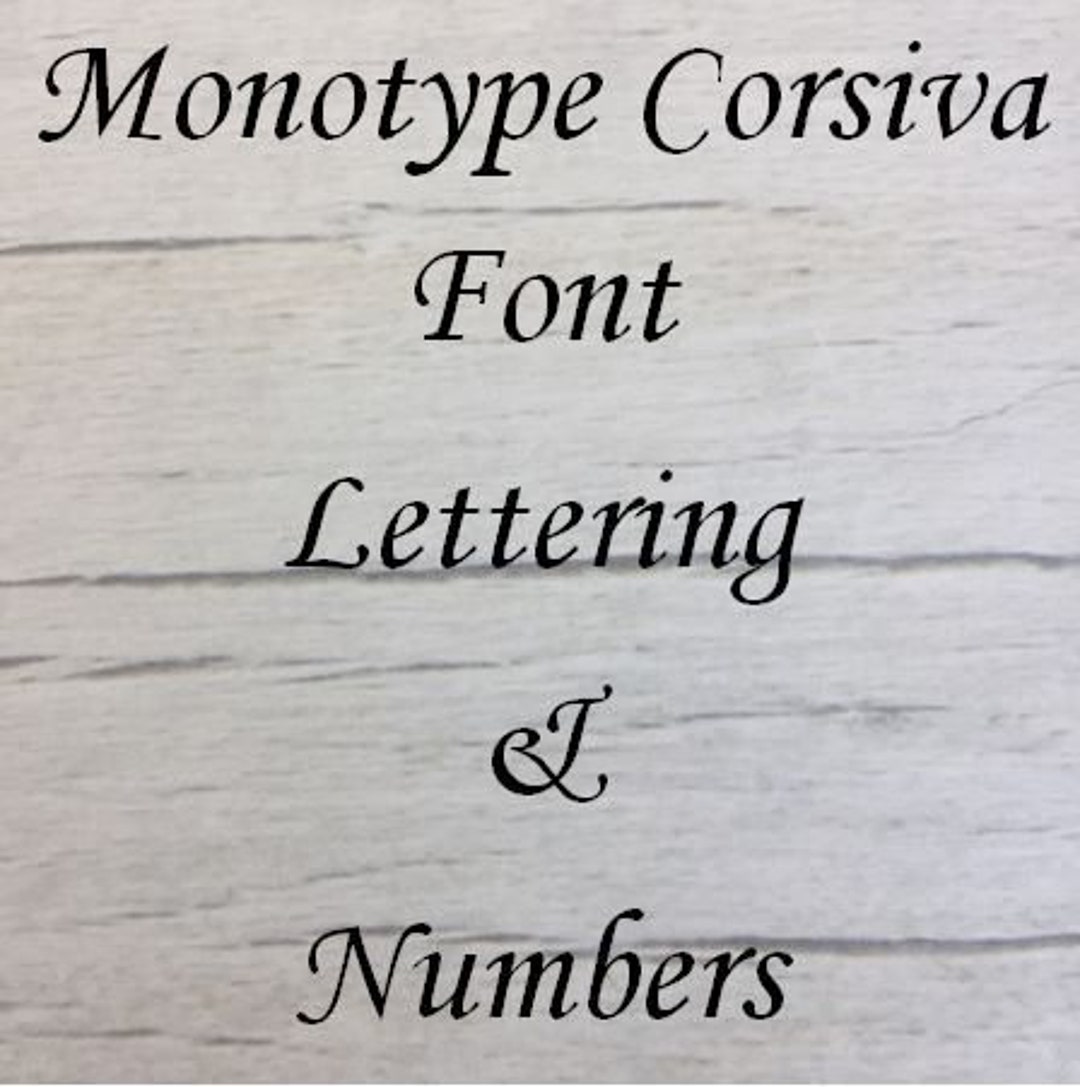 Monotype Corsiva Font Letters Words and Names MDF Wood Base Wooden ...