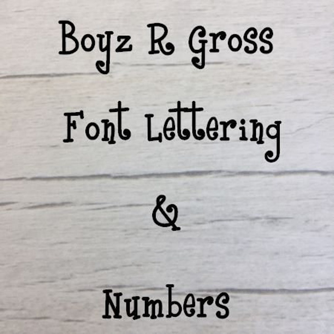 Boys R Gross Font Letters Words and Names MDF Wood Base Wooden Blank ...