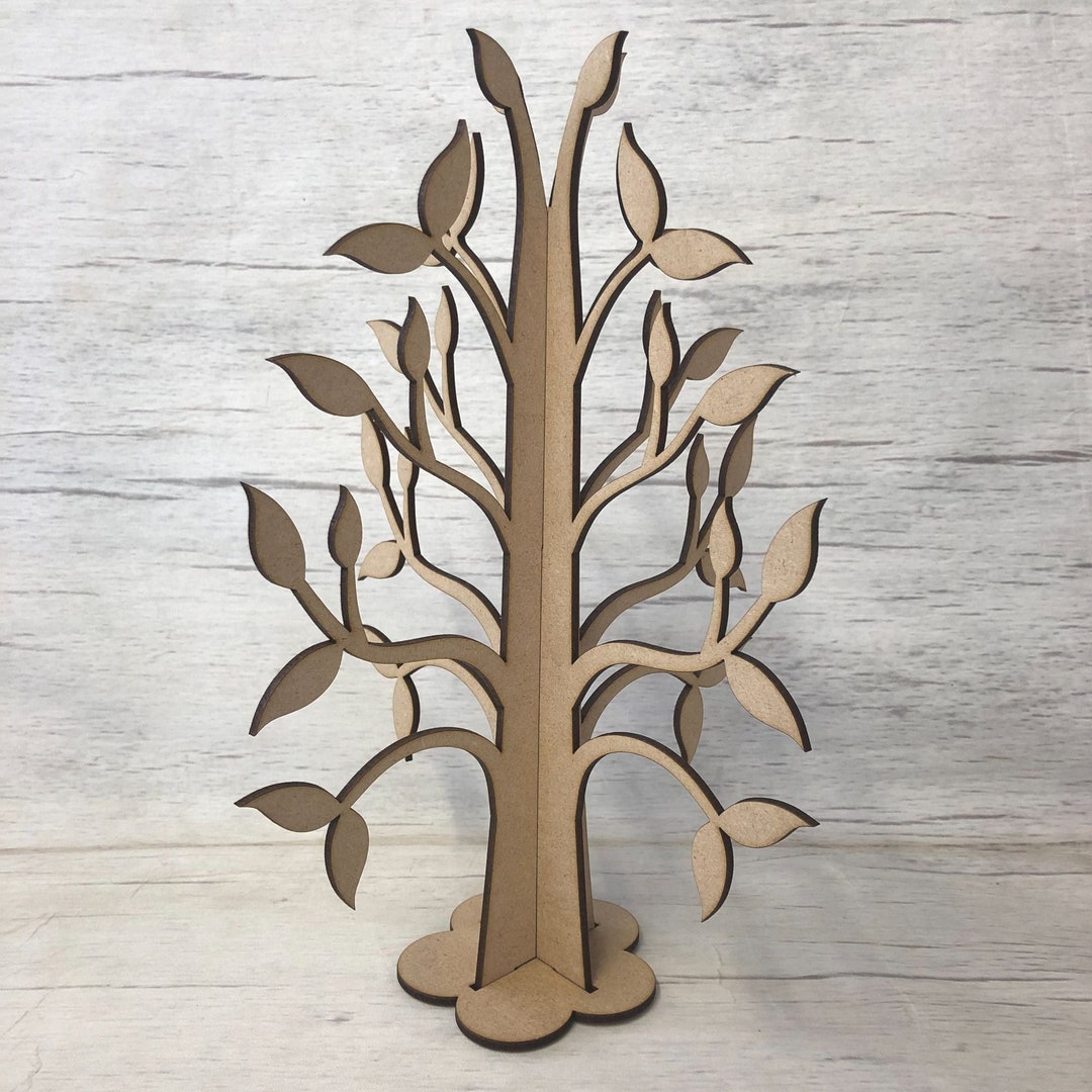 Decorative Family Tree 5 3D MDF Wood Base Wooden Blank Craft - Etsy