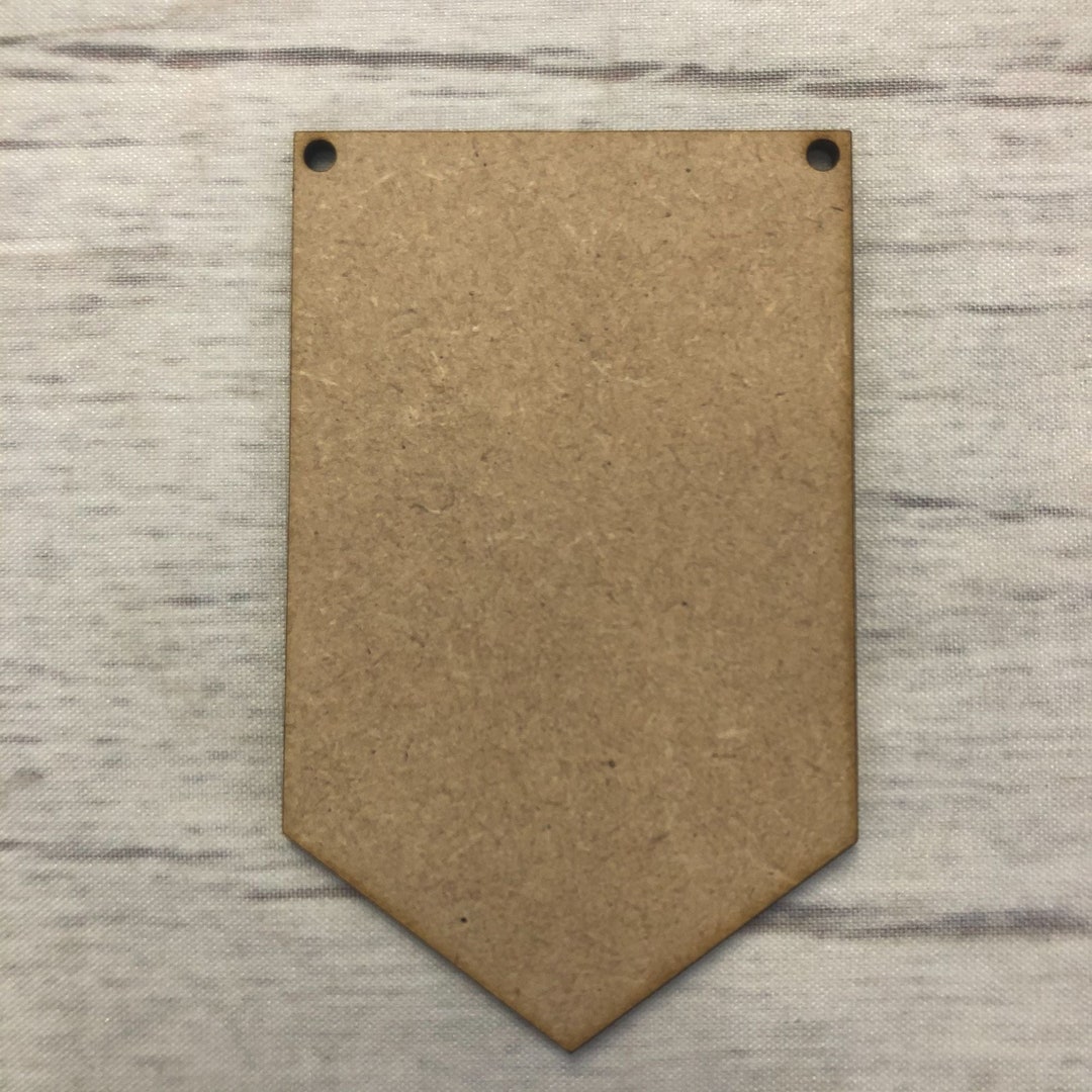 Banderines Base de banderines de madera MDF puntiaguda Artesanía en ...