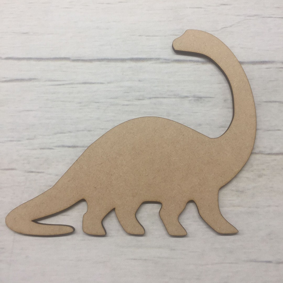Dinosaur 7 - Brontosaurus MDF Wood Base Wooden Blank Craft - Etsy UK