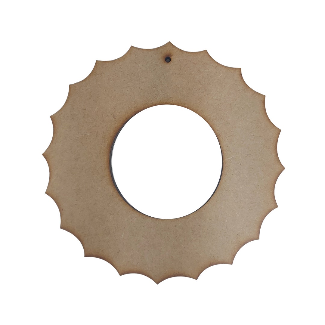 Wreath 20cm - MDF Wood Base Wooden Blank Craft - Etsy UK