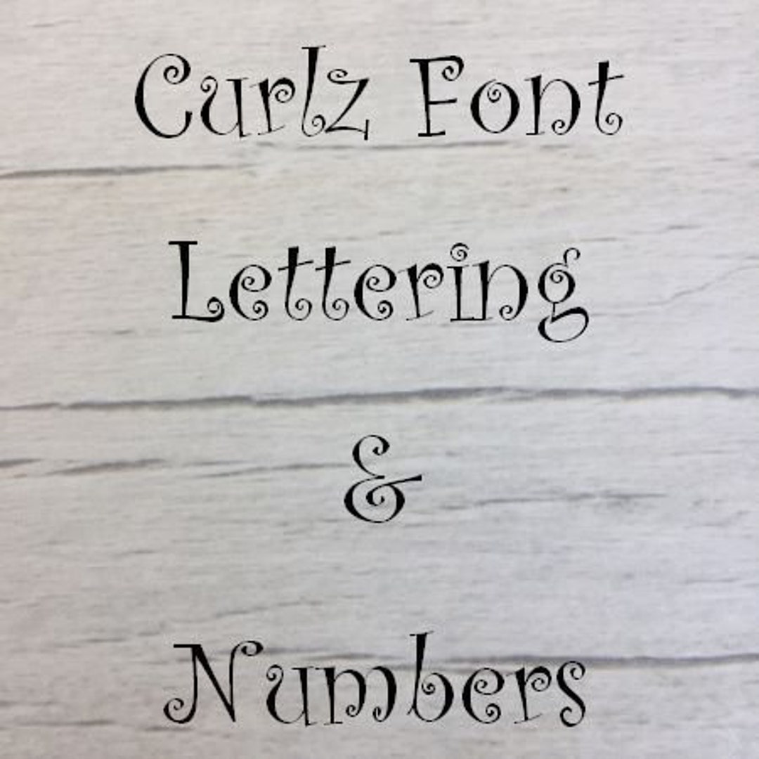 Curlz Font Letters Words and Names MDF Wood Base Wooden Blank Craft - Etsy