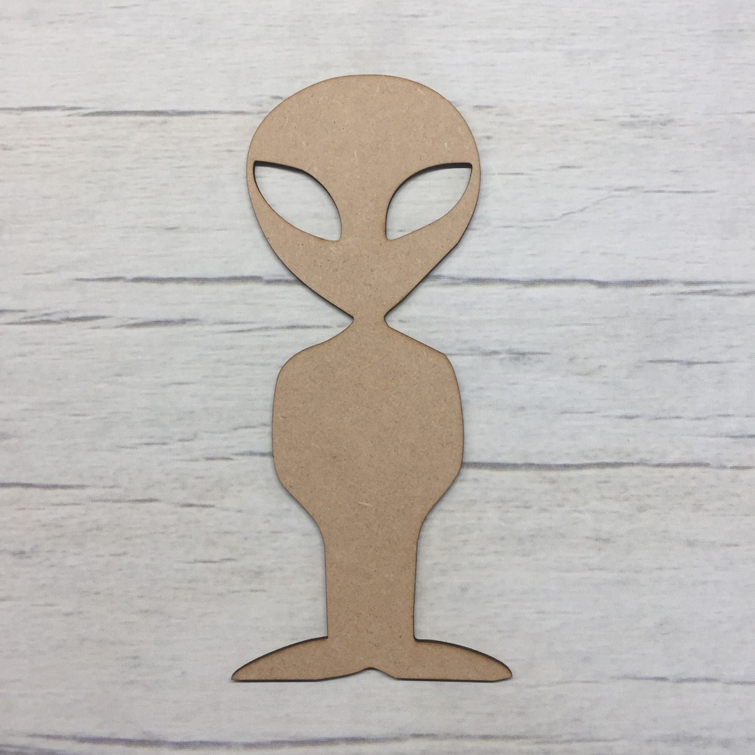 Alien MDF Wood Base Wooden Blank Craft - Etsy