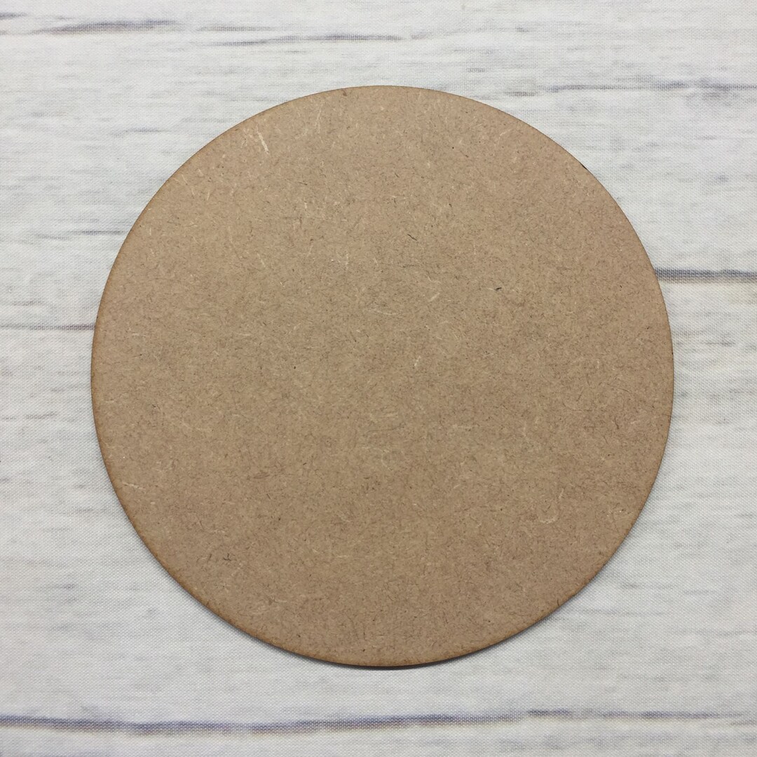 Circle MDF Wood Base Wooden Blank Craft - Etsy UK